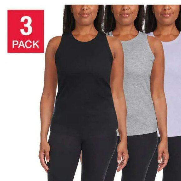 Danskin | Tops | Danskin Ladies Ribbed Tank 3pack | Poshmark
